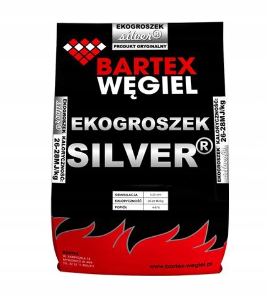 Ekogroszek BARTEX SILVER 26-28 MJ 760 kg - 12191490093 - oficjalne archiwum Allegro