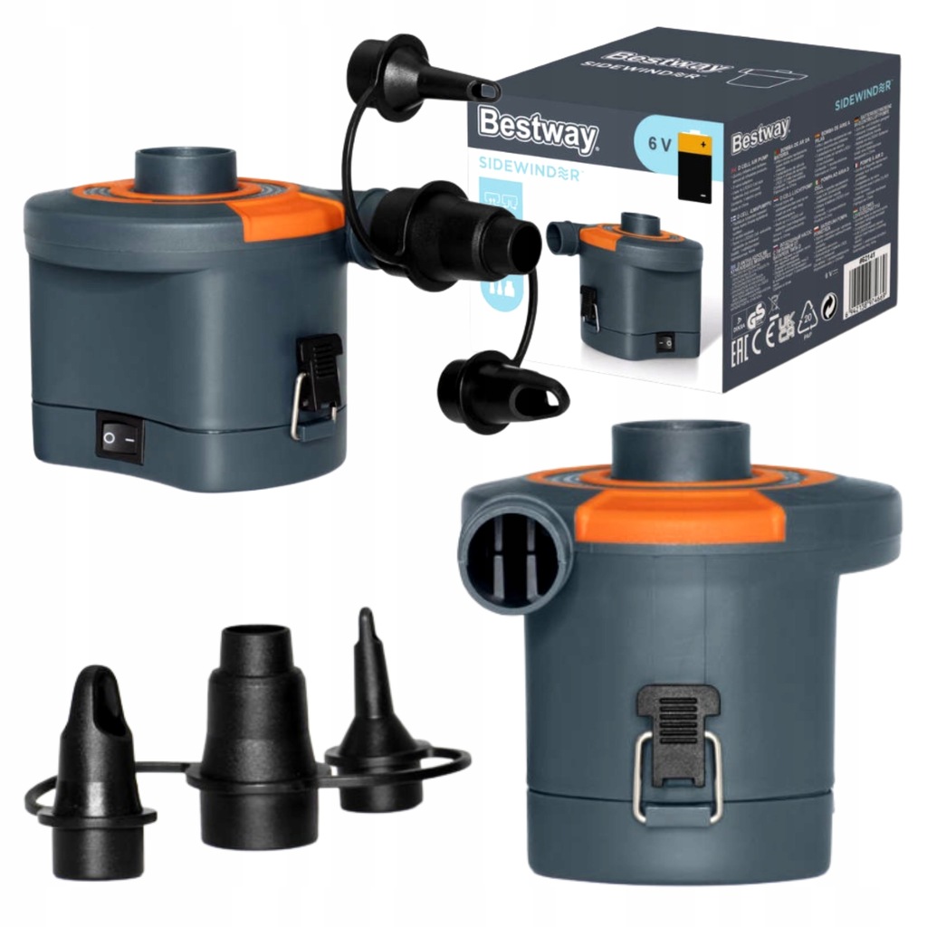 BESTWAY Elektryczna pompka do materaca na baterie - 12436507204 ...