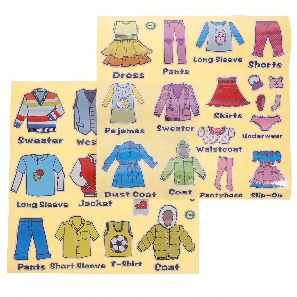 CLOTHING CLASSIFICATION CLOTHES LABELS 2 SHEETS - 13722921763 ...