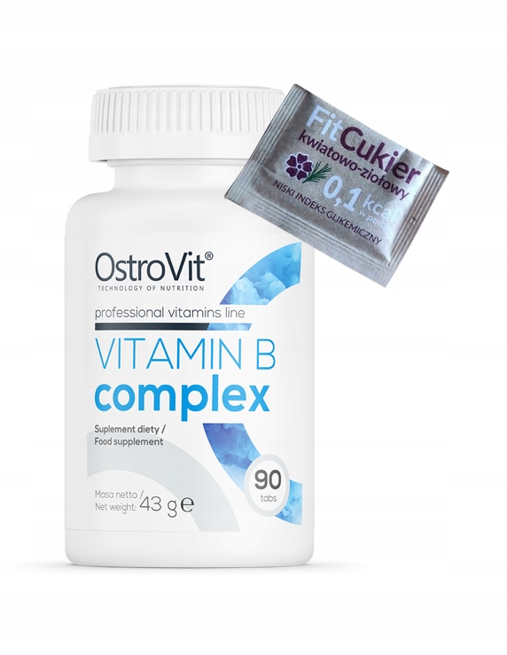 Vitamin B Complex 90tabl OstroVit Witaminy z gr B - 12320572177 - oficjalne archiwum Allegro