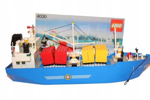 LEGO CITY TOWN 4030 STATEK KONTENEROWIEC INSTRUKCJ - 8661992889 ...