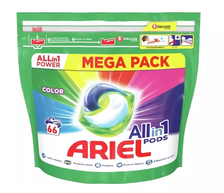 MEGA PACK ARIEL KAPSUŁKI DO PRANIA 66 SZT. - 12669192901 - oficjalne ...