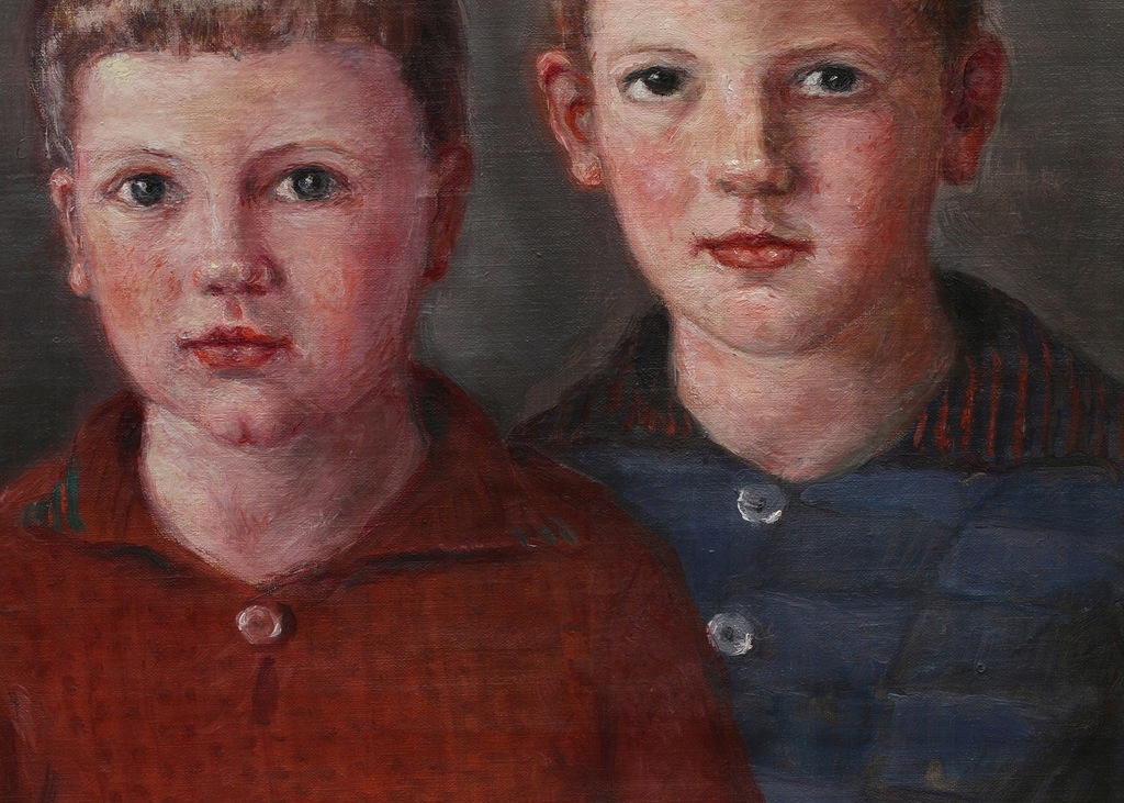 ANNE MARIA HANSEN (1852-1941) PORTRET CHŁOPCÓW - 12345659090 ...