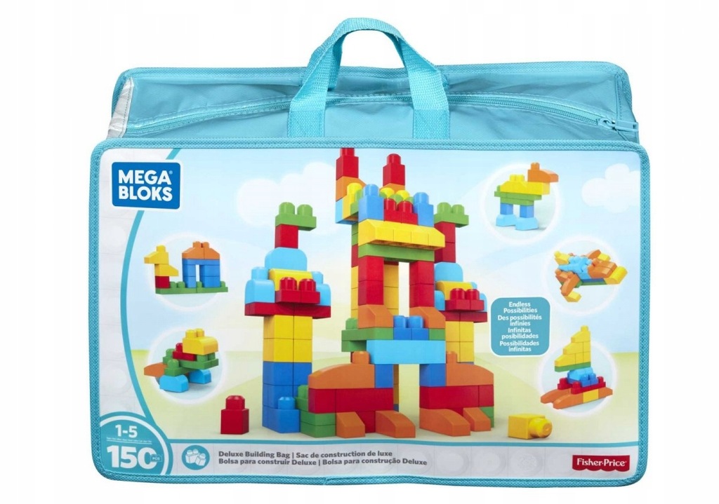 MEGA BLOKS Klocki 150 elementów Torba Deluxe - 12267155612 - oficjalne ...