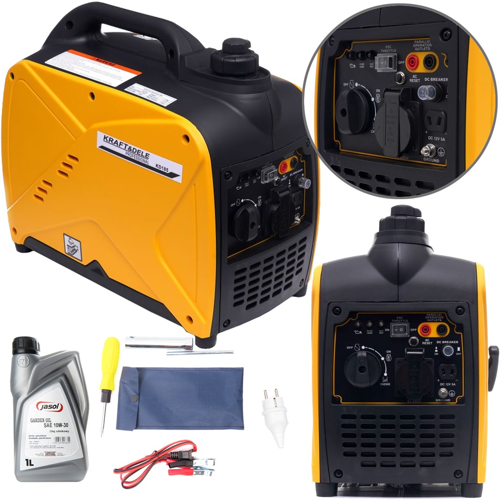 AGREGAT PRĄDOTWÓRCZY 1500W GENERATOR INWERTOROWY - 12436550760 - oficjalne archiwum Allegro