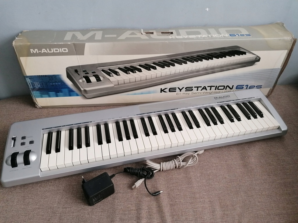 M-Audio Keystation 61ES keyboard - 12707533423 - oficjalne archiwum Allegro