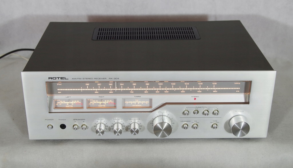 Rotel RX-304, ładny amplituner vintage. BDB dźwięk - 12853287795 ...