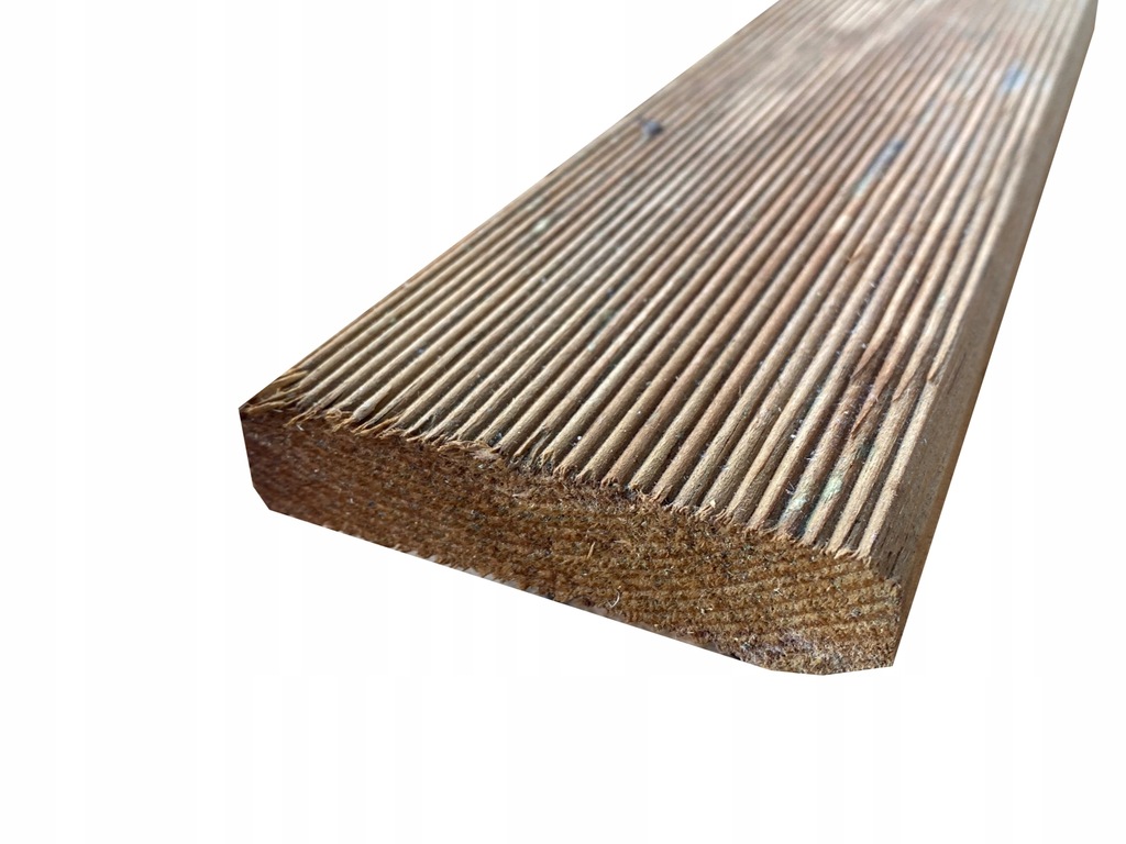 Deska sosnowa strugana impregnowana 19x90x285 mm - 13080617449 ...