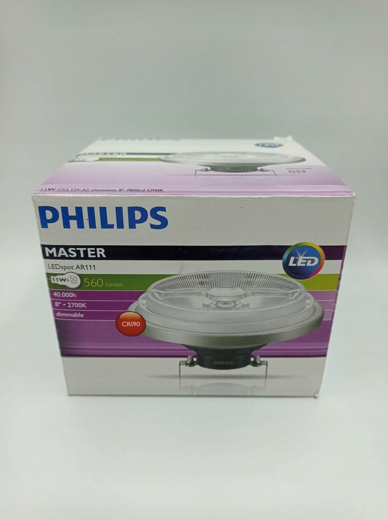 ŻARÓWKA PHILIPS MASTER LEDspot AR111 11W 2700K G53 - 13081609750 ...