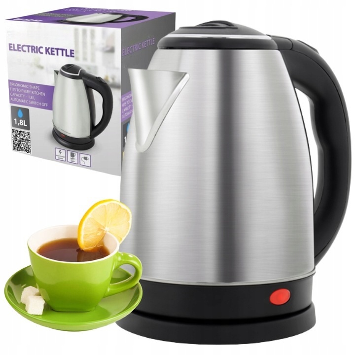 CZAJNIK ELEKTRYCZNY BEZPRZEWODOWY STAL DUŻY MOCNY - 13400418233 - oficjalne archiwum Allegro