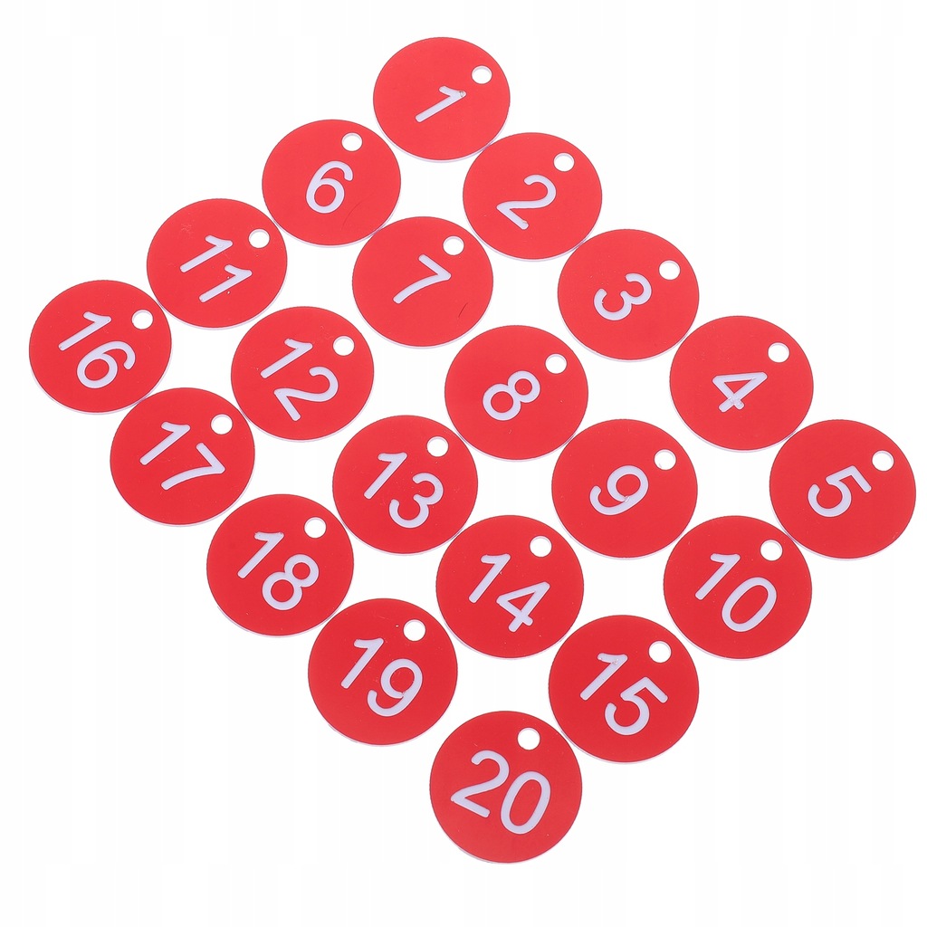 LABELS EMBLEMS NUMBER CARD PLASTIC NUMBERED TAG - 15147664104 ...