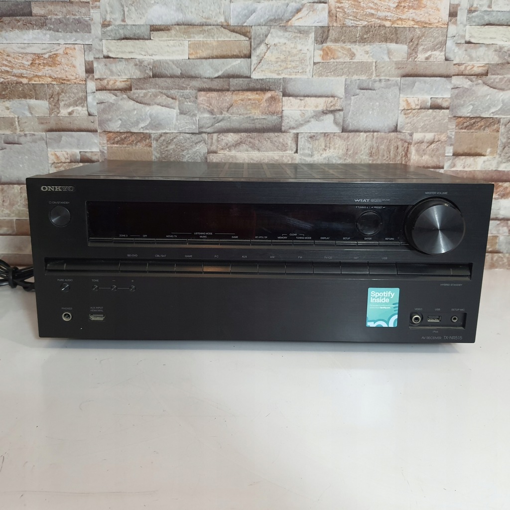 Amplituner Onkyo TX-NR515 7.2 czarny - 12277356982 - oficjalne archiwum Allegro