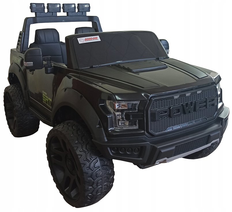 JEEP RAPTOR F150 4x4 AUTO NA AKUMULATOR 12Ah PILOT KOŁA EVA SKÓRA ...