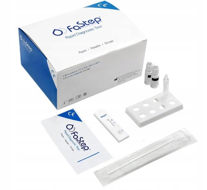 FASTEP TEST KASETOWY PACIORKOWCA GRUPY A STREP A - 13756336286 ...