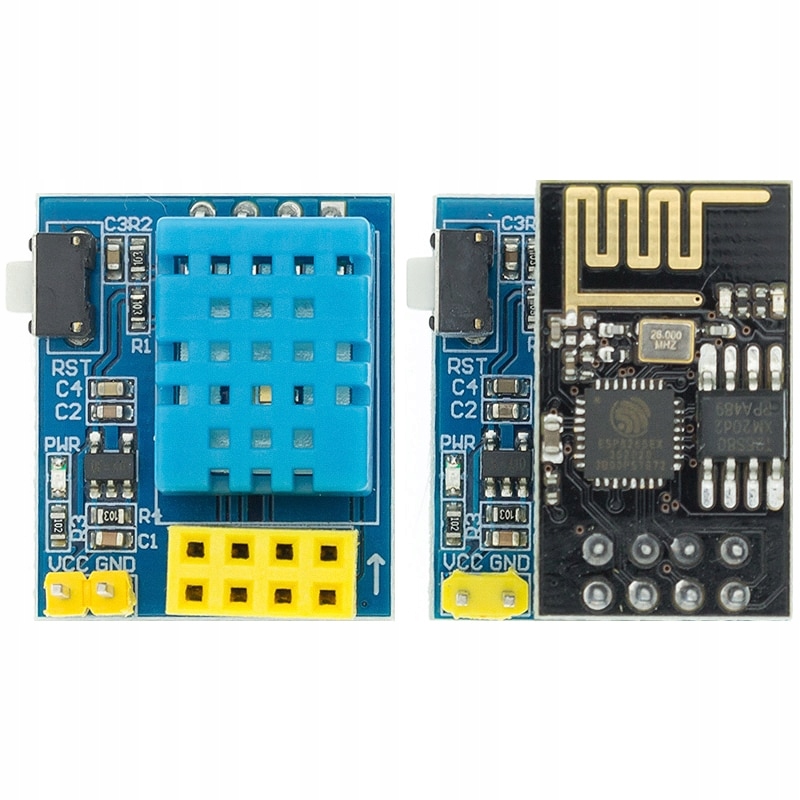 ESP8266 ESP-01 ESP-01S DHT11 Temperature Humidity - 12229059325 - oficjalne archiwum Allegro