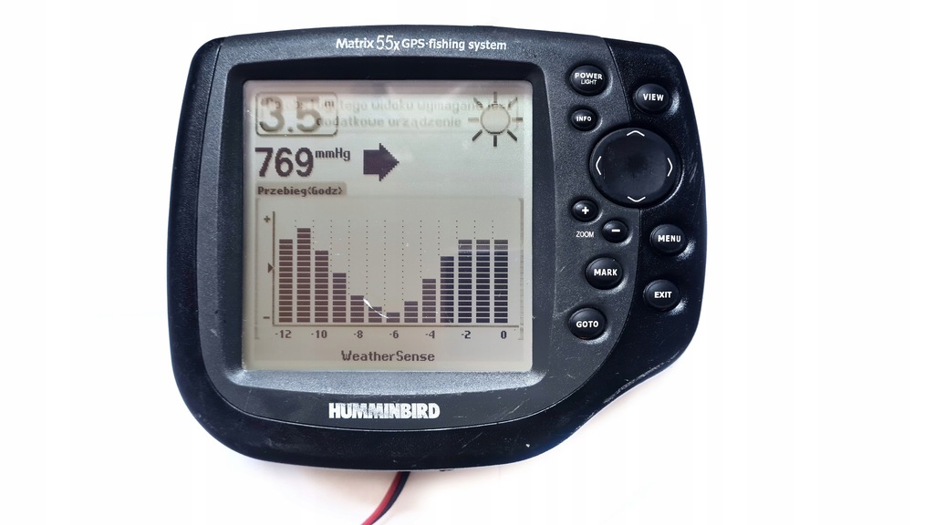 ECHOSONDA GPS SONAR HUMMINBIRD FISHFINDER 55X - 12431158671 - oficjalne ...