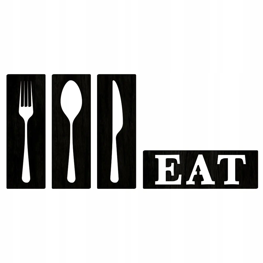 1 Set of Kitchen Eat Sign Kitchen Utensils Sign - 13567631488 ...