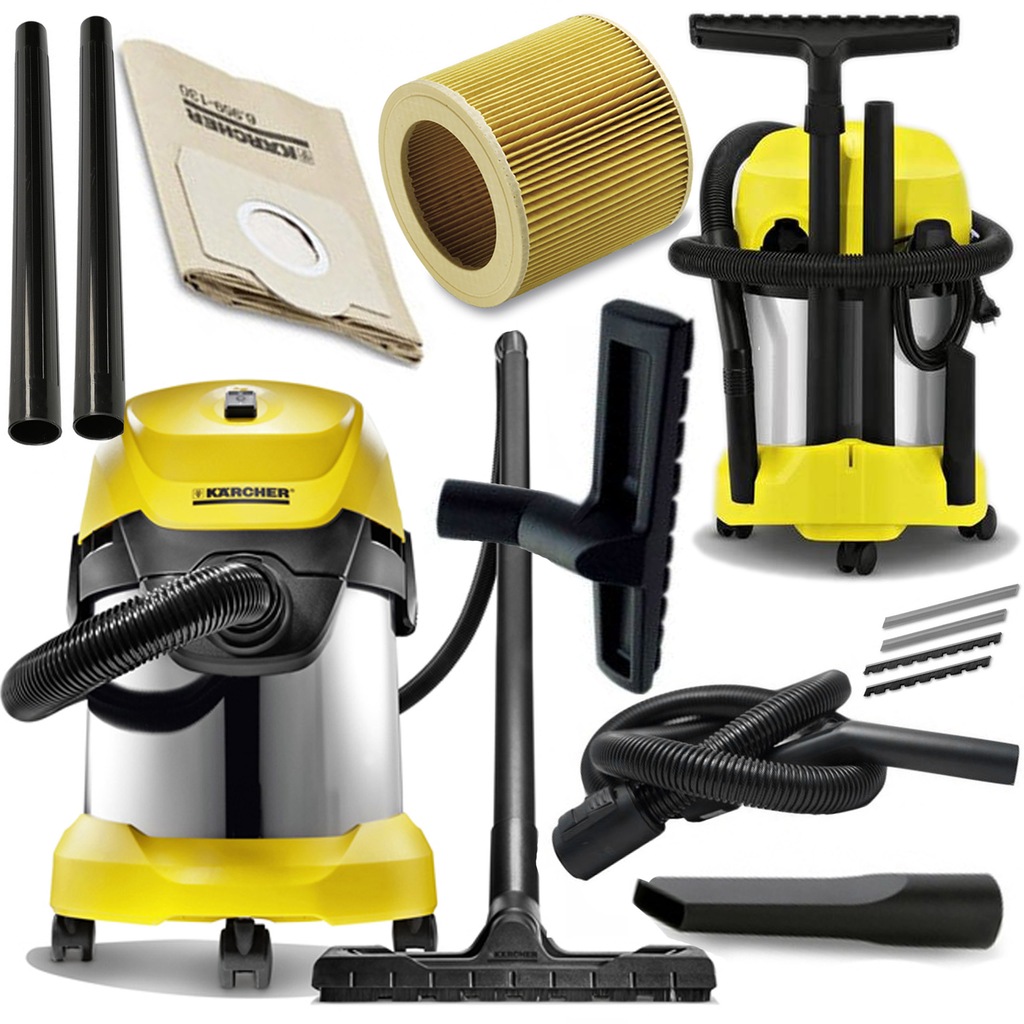 ODKURZACZ PRZEMYSŁOWY KARCHER WD3 PREMIUM MV 1400W - 7821577663 - oficjalne archiwum Allegro