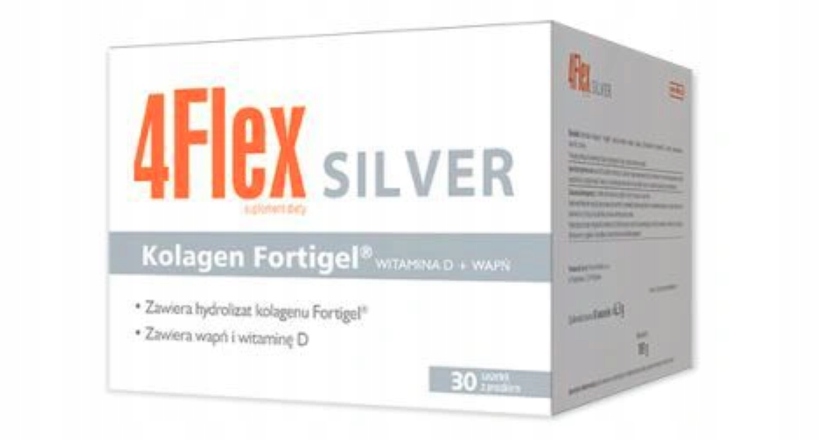 4 FLEX SILVER kolagen 30 saszetek - 12484989120 - oficjalne archiwum Allegro