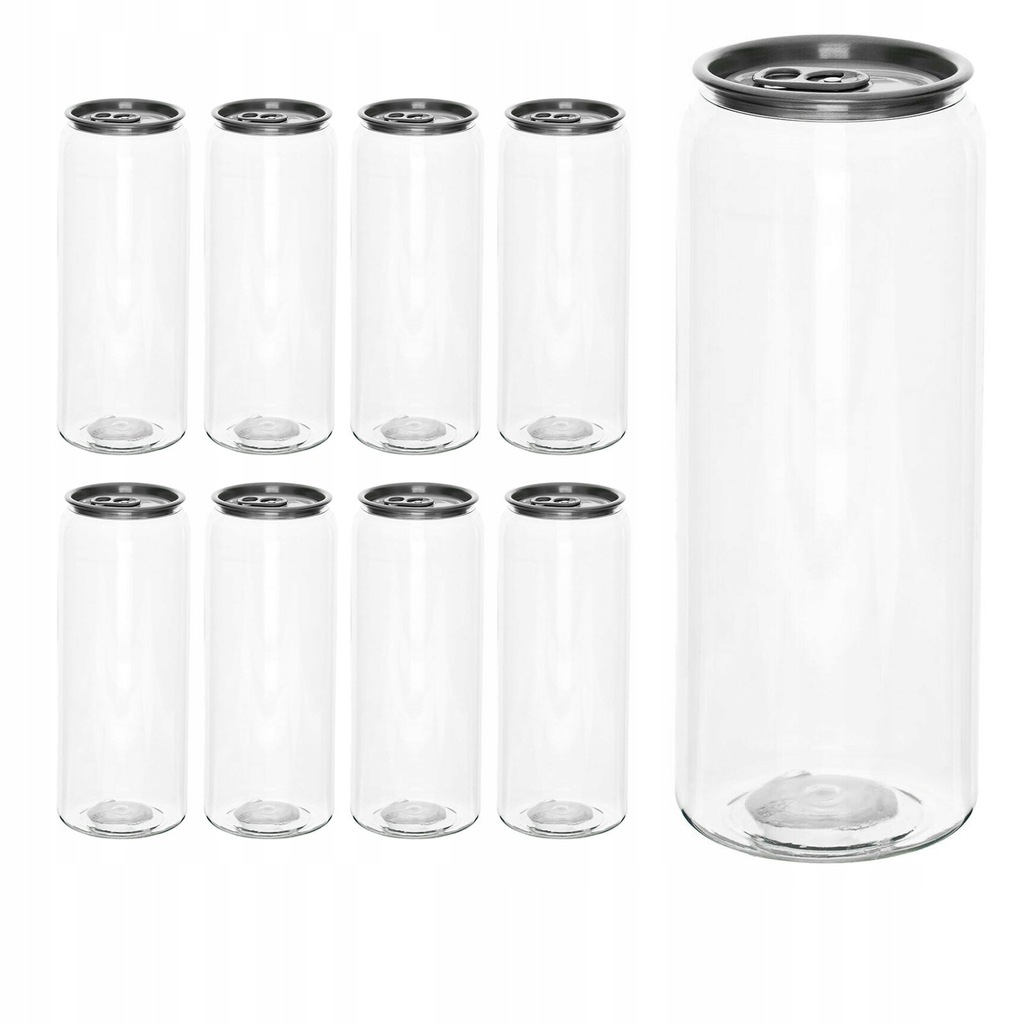 10 szt Butelki Na Napoje Plastikowe Puszki 500ML - 12359545011 ...