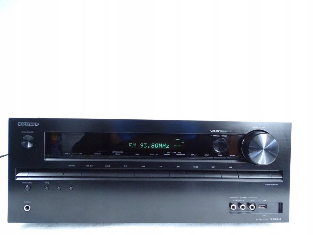 AMPLITUNER ONKYO TX-NR414 BRAK DŹWIĘKU - 12907521287 - oficjalne archiwum Allegro