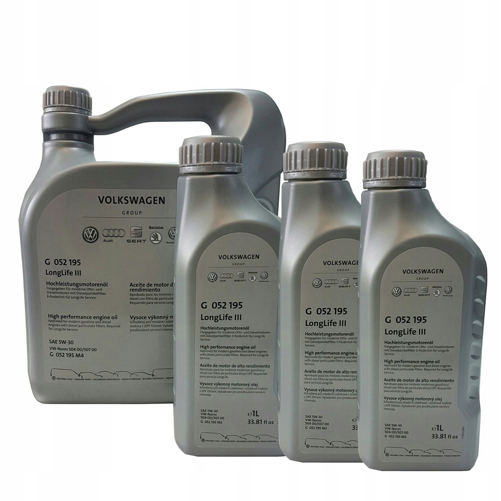 OLEJ OE VAG 5W30 LONGLIFE III VW 504.00 507.00 8L - 7699316365 ...