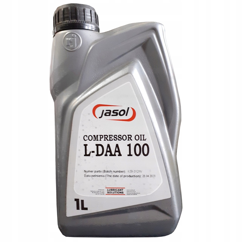 Olej do Kompresora Jasol Compressor L-DAA 100 1L - 11980779309 - oficjalne archiwum Allegro