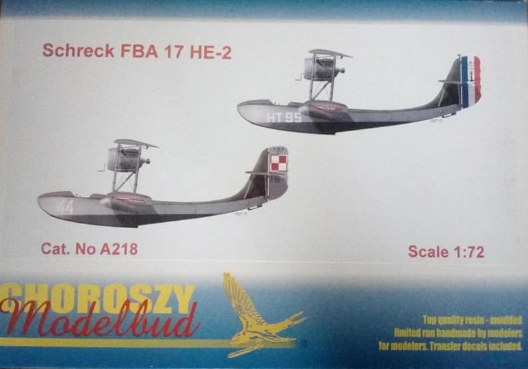 Model żywiczny- Schreck FBA 17 HE-2 -1/72 Choroszy - 7683599279 ...