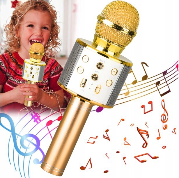 MIKROFON DO KARAOKE GŁOŚNIK BEZPRZEWODOWY - 12950976443 - oficjalne archiwum Allegro
