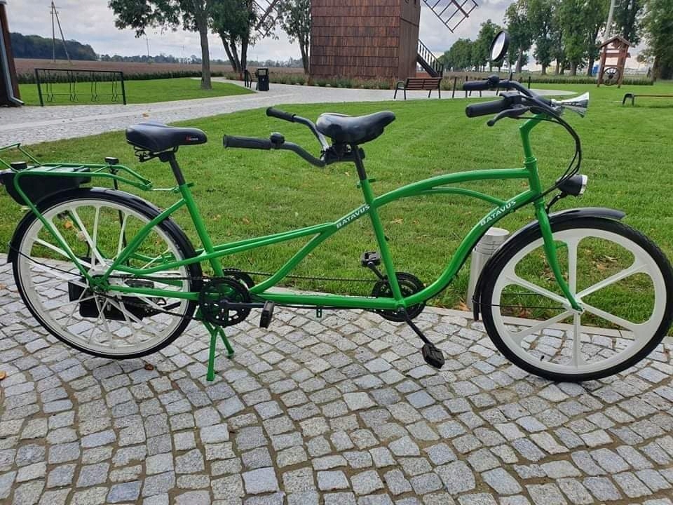 Rower tandem dwuosobowy cruiser rehabilitacyjny - 8549297472 ...