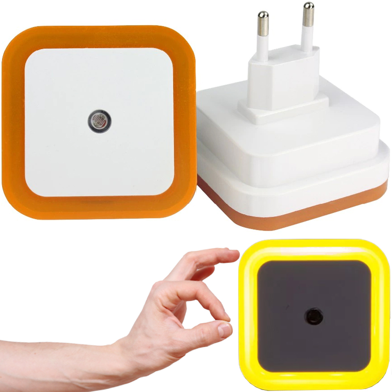 LAMPKA LED CZUJNIK ZMIERZCHU NOCNA DO KONTAKTU - 12128744055 - oficjalne archiwum Allegro