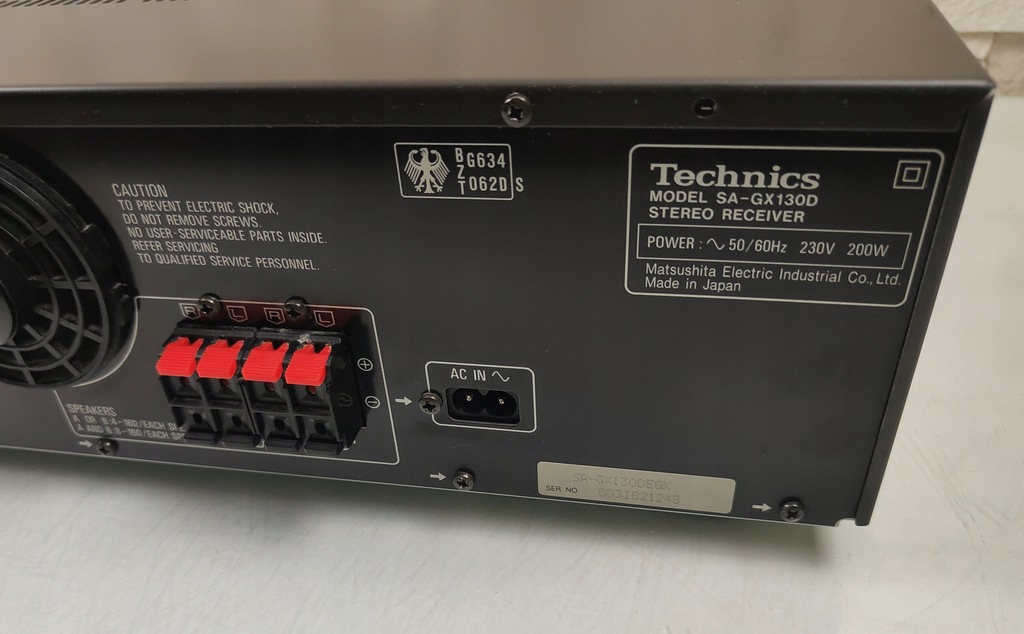 TECHNICS SA-GX130D Amplituner Stereo - 12580267105 - oficjalne archiwum ...