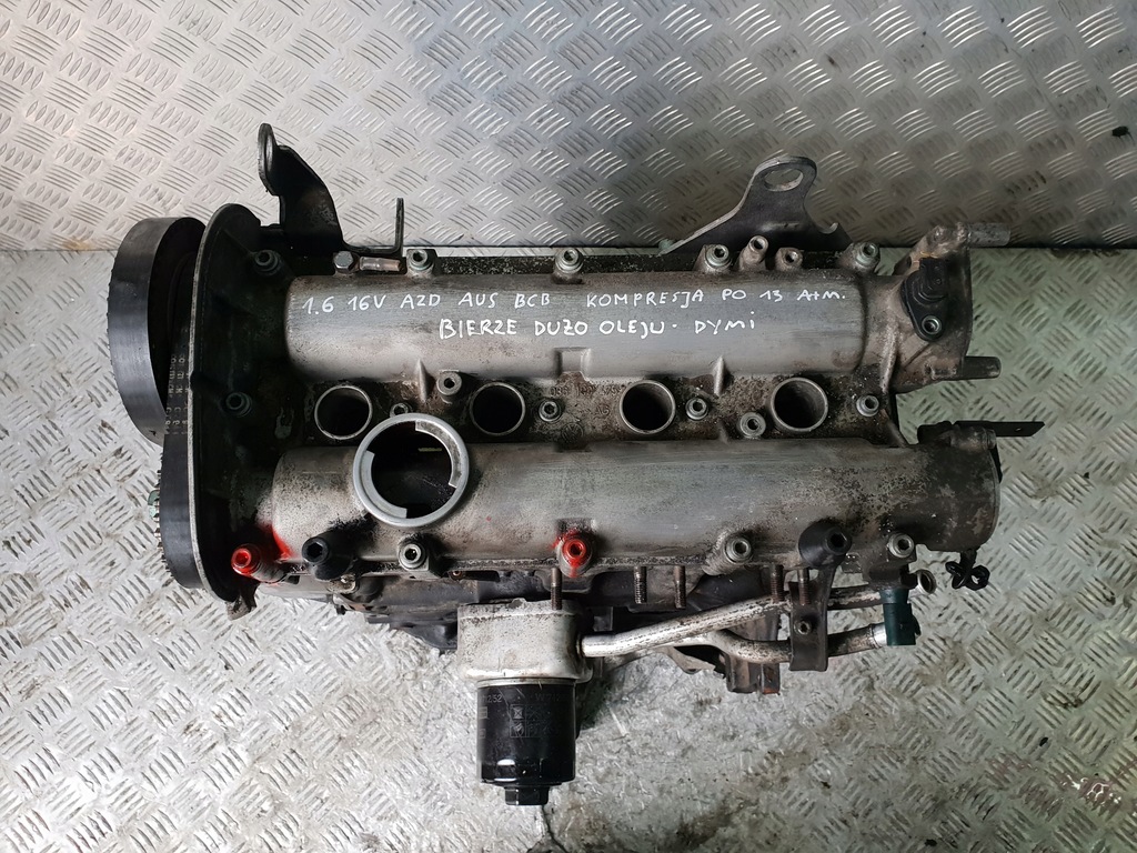 SILNIK Seat Leon I 1.6 16V bierze olej AUS AZD BCB - 7828726559 ...