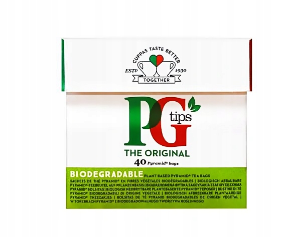 Herbata PG Tips Czarna 40 szt Angielska Piramidki - 11773161456 - oficjalne archiwum Allegro