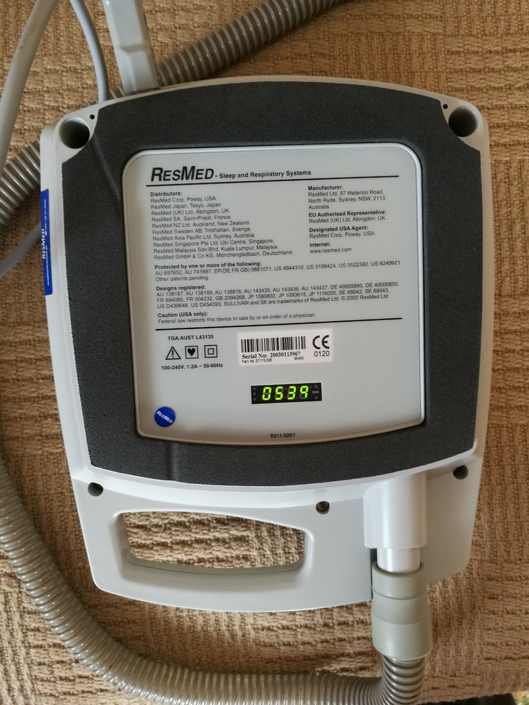 Aparat Bezdechu sennego ResMed CPAP S6 bezdech - 7191855529 - oficjalne ...