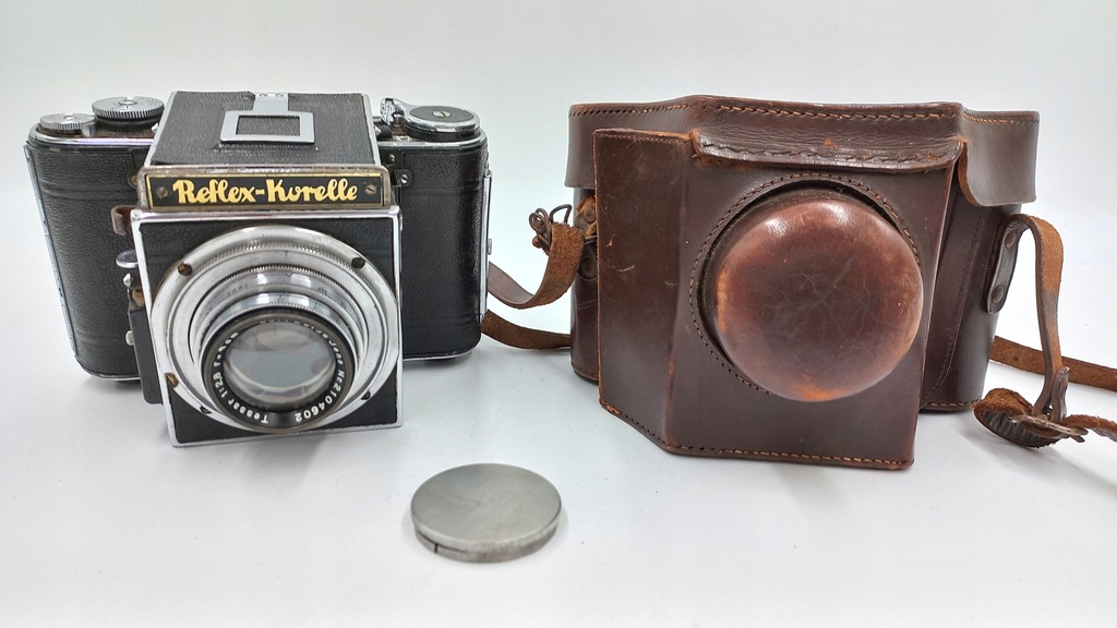 APARAT REFLEX KORELLE Carl Zeiss Jena Tessar 2.8 / 8 cm/ 80 mm Nr ...