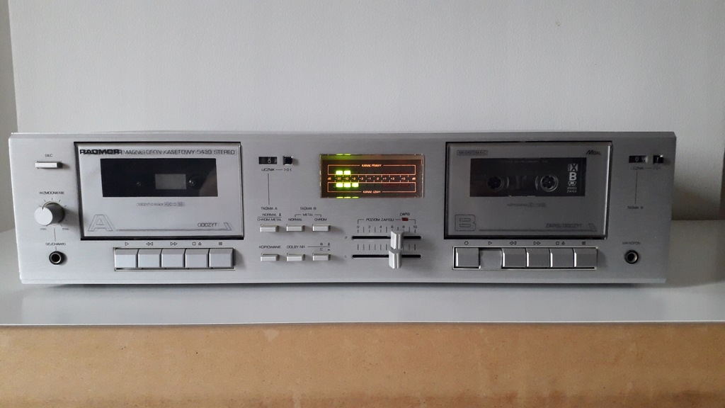 Magnetofon kasetowy Unitra Radmor 5430 srebrny - 13317571622 ...