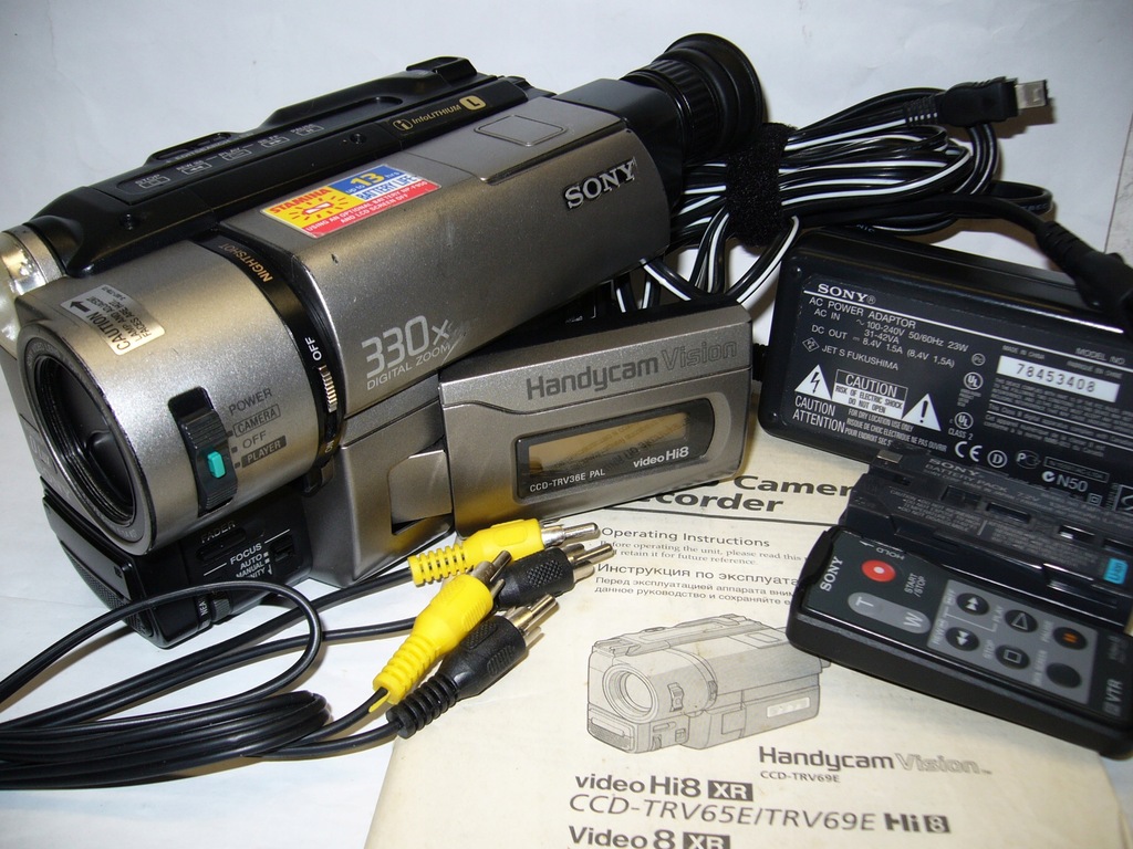 SONY CCD-TRV 36E-zgraj kasety Hi8 / 8mm w Pal/NTSC - 14030129417 ...