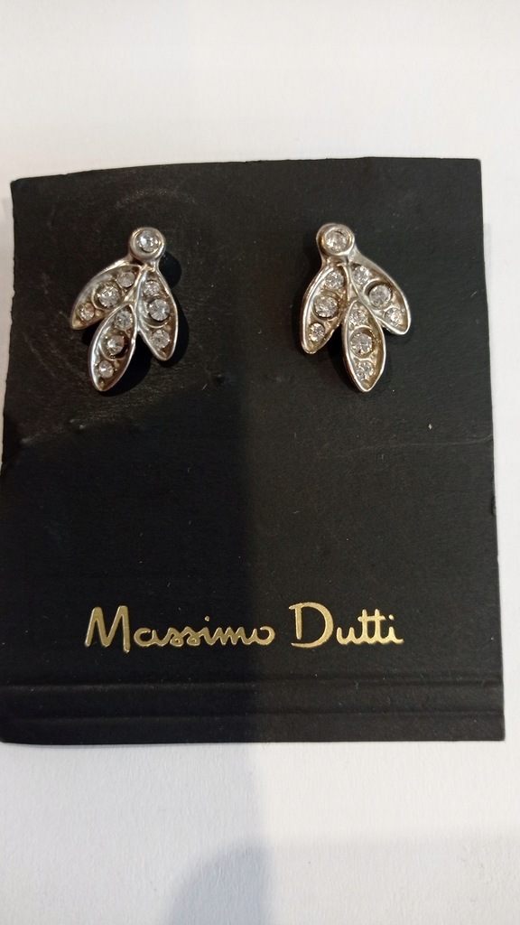 MASSIMO DUTTI 01 KOLCZYKI Z KRYSZTAŁKAMI N4151 - 12537076845 ...