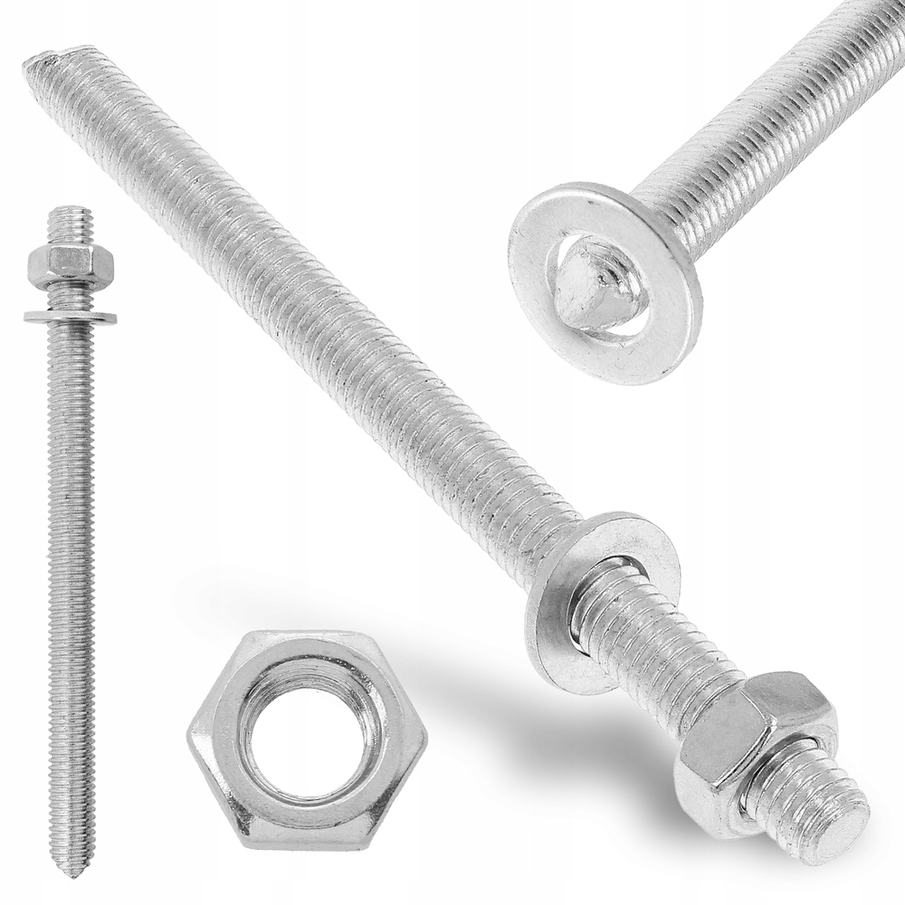 Pręt Gwintowany Szpilka M8x110 Kotwa Komplet 20szt - 11153916305 ...