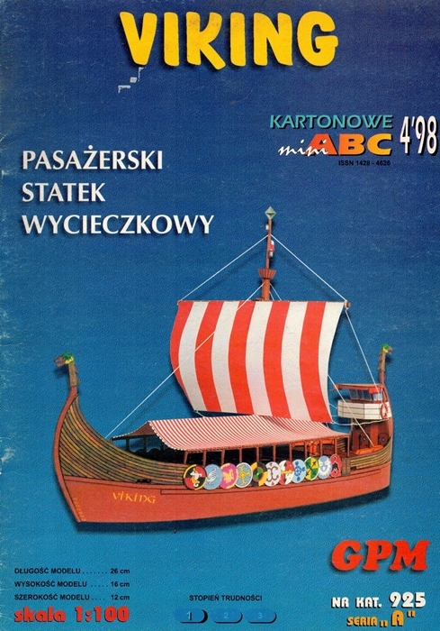 VIKING PASAŻERSKI STATEK WYCIECZKOWY SKALA 1:100 - 12095343130 ...