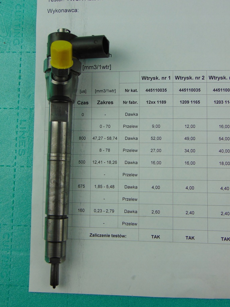 Wtryski Mercedes 2,2CDI 3,2CDI 0445110035 Igła!! - 12986727240 ...