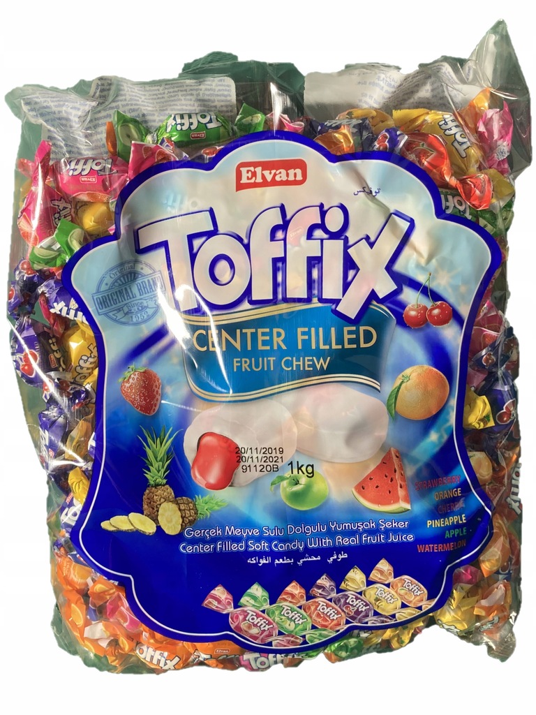 Toffix Owocowe Cukierki z Nadzieniem 1 Kg - 9795911368 - oficjalne ...