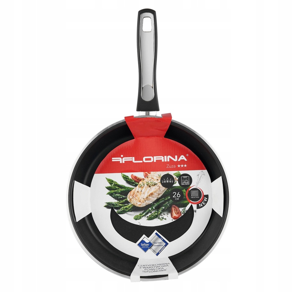 Patelnia tradycyjna teflonowa Florina Zuza 26 cm - 12399304533 ...