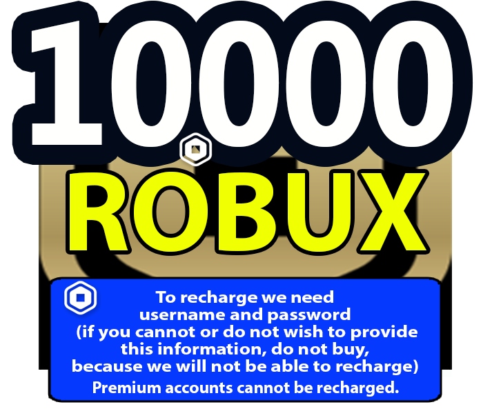 ROBUX ROBLOX 10000 RBX FAST & SECURE. - 10000178900 - oficjalne ...