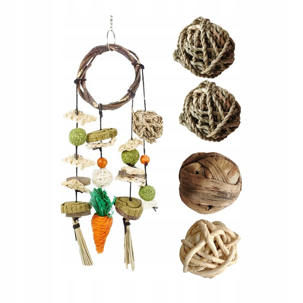 Rabbit Chew Toy Cage Hanging Wood Sticks Small - 12986201305 ...