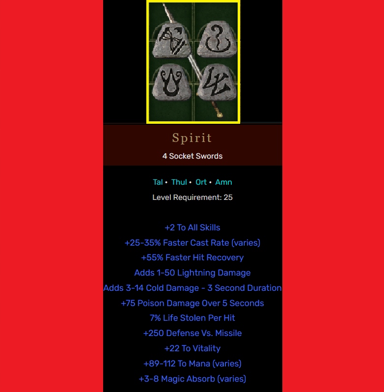 Diablo 2 D2R Ladder S4 Sword Spirit Duch Miecz - 13655752588 ...