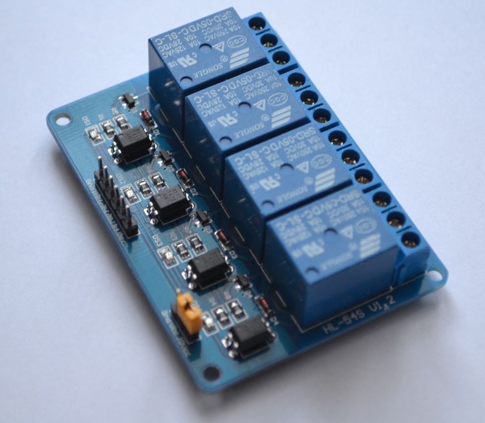 Moduł 4-kanałowy przekaźnik 5V 10A AVR ARM ARDUINO - 7245139490 ...