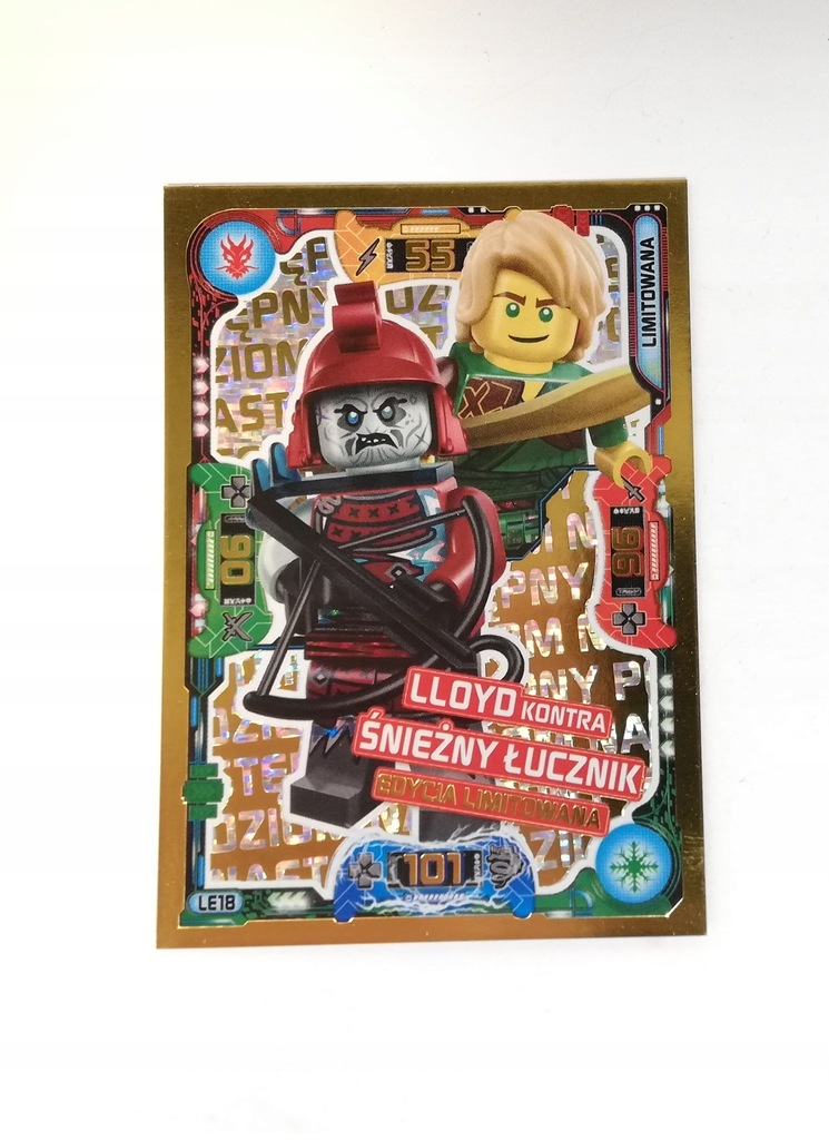 LEGO Ninjago karta LE18 Lloyd vs śnieżny łucznik - 12358314756 ...