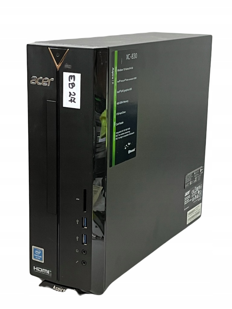 Komputer Acer Aspire CX-830 SFF Silver J5005 HDMI VGA USB C BIOS OK ...